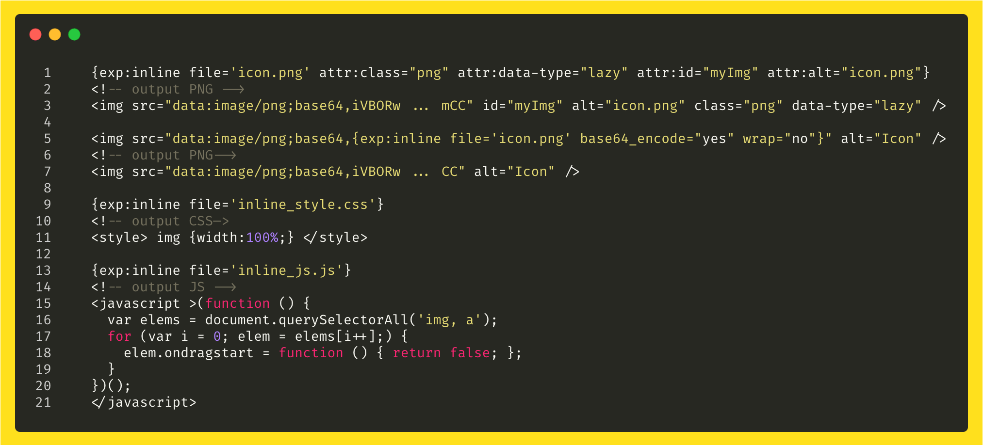 MX Inline | Add-ons | ExpressionEngine
